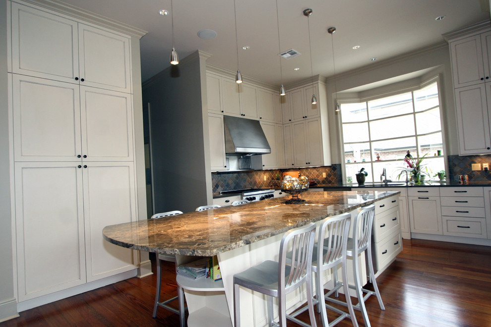 Beautiful Maple Kitchen with Brookhaven Edgemont Recessed Door Panels ...