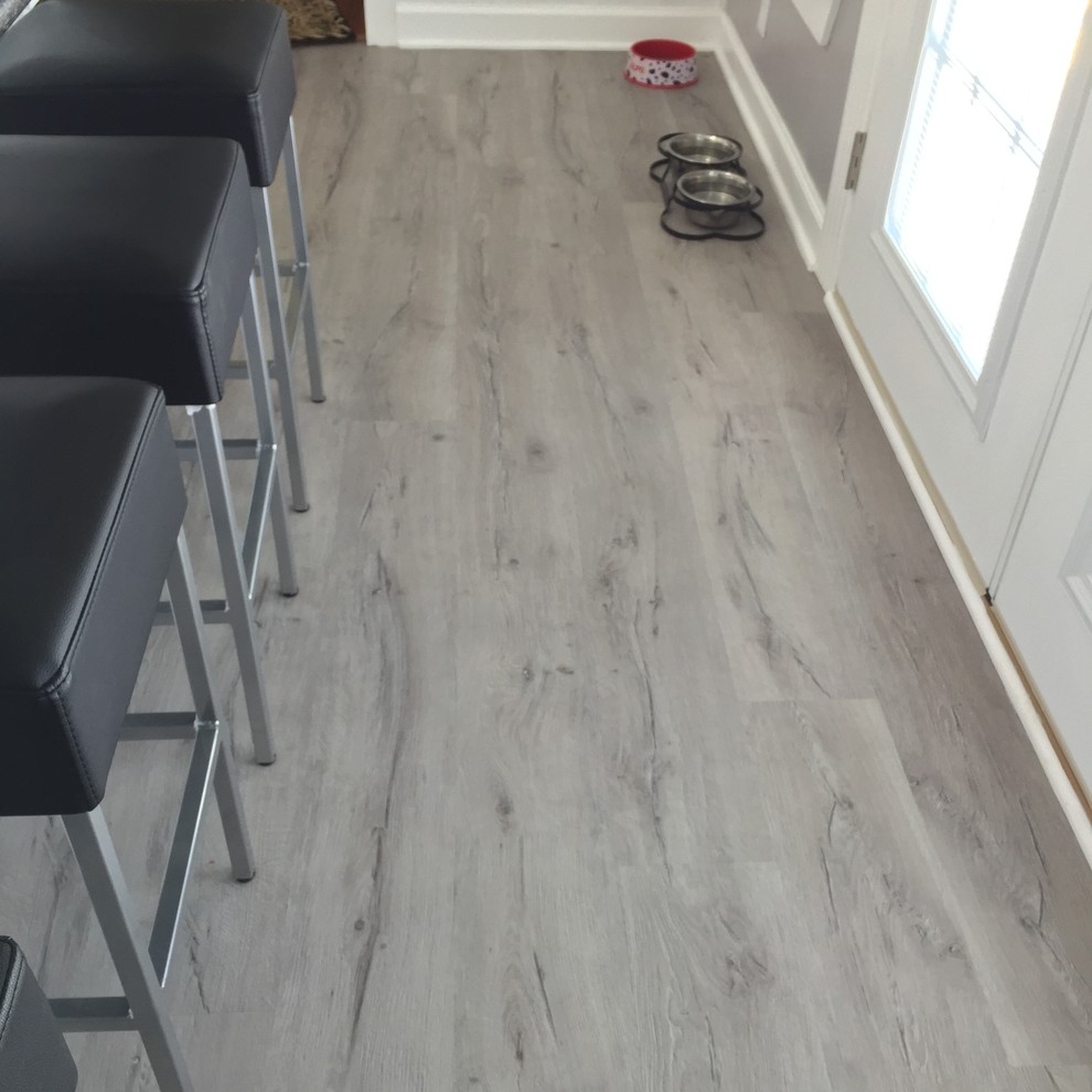 Beautiful Tile Backsplash & LVP Flooring - Modern - Kitchen - Raleigh ...