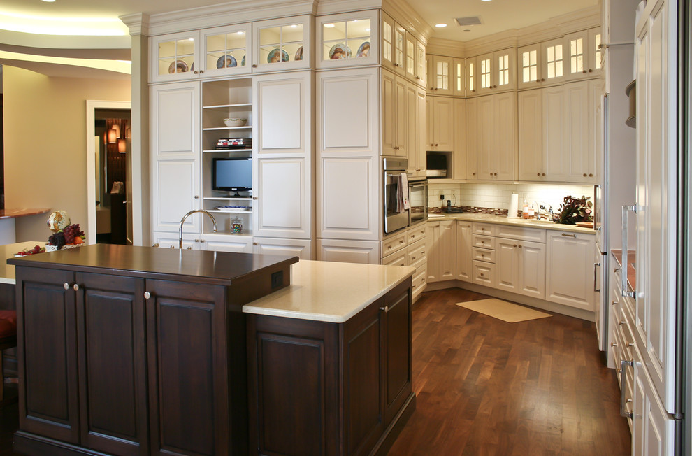 Beautiful White Kitchen Completed by Dream Kitchens, Madison WI ...