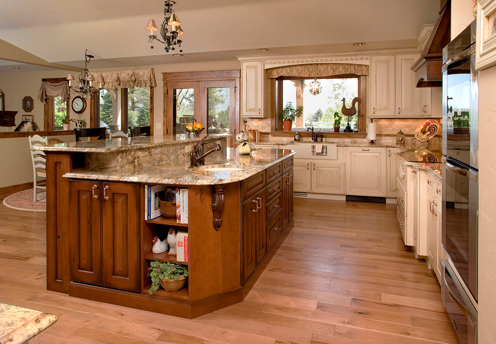 Beautiful White Washed Kitchen - Transitional - Kitchen - Denver - by ...