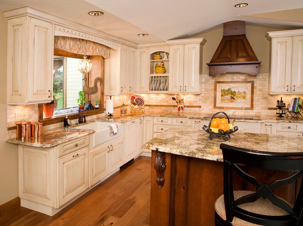 Beautiful White Washed Kitchen - Transitional - Kitchen - Denver - by ...