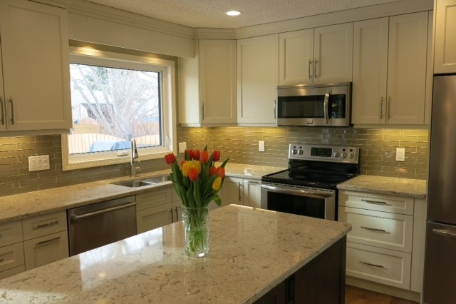 Before and After - Fresh and Bright! - Transitional - Kitchen ...