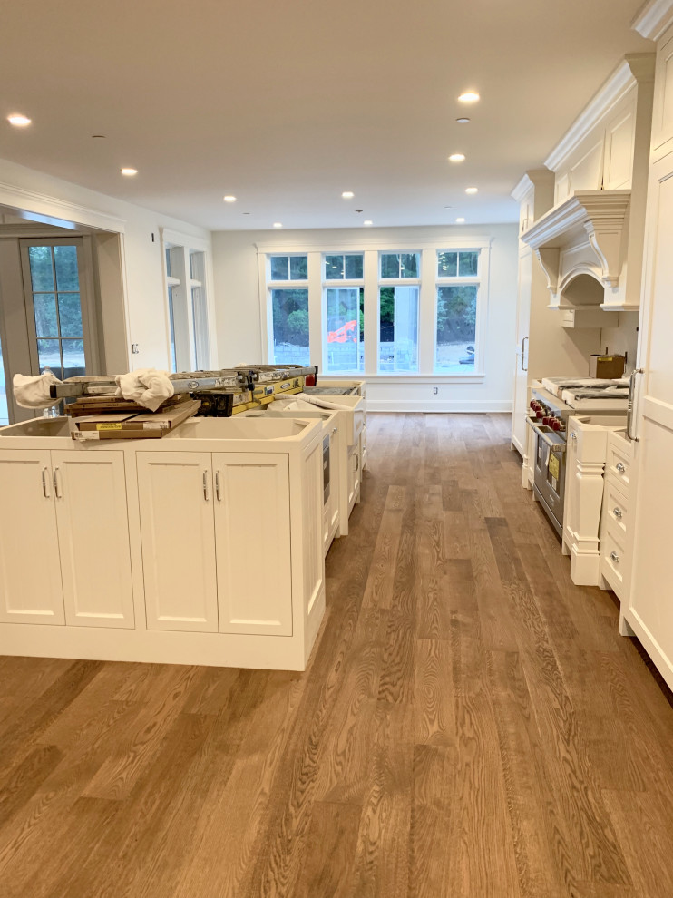 BELLE TERRE: 6" SELECT WHITE OAK INSTALLED & FINISHED W/ CUSTOM STAIN ...