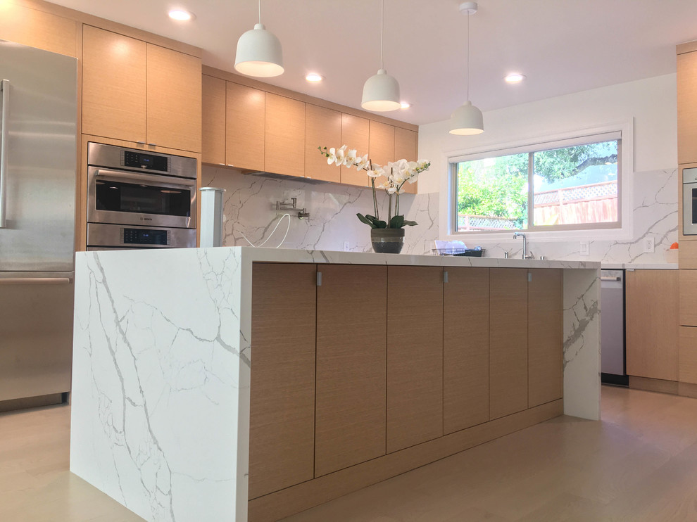Belmont Modern Rif Oak Kitchen - Modern - Kitchen - San Francisco - by ...