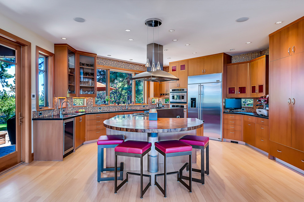 Bend, Oregon Mountain Modern Home-Kitchen - Contemporary - Kitchen ...