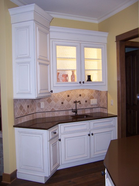 Glazed Birch Kitchen Cabinets