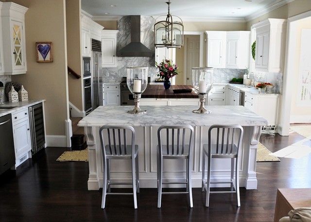 Bethesda MD - Calacatta Gold Marble Kitchen - Classique - Cuisine - Washington, D.C. - par ...