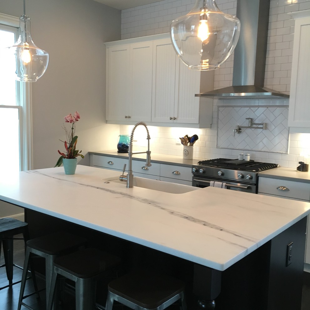 Bianco Andes Kitchen - Craftsman - Kitchen - Atlanta - by AGM IMPORTS ...