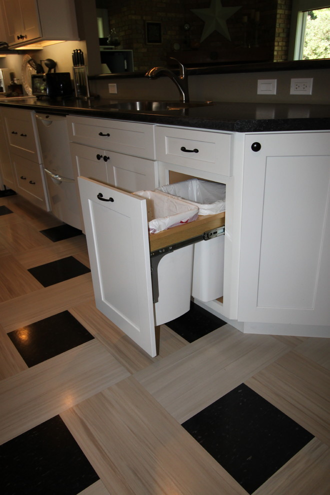 Black & White Kitchen Renovation | Freeport, Illinois - Transitional ...