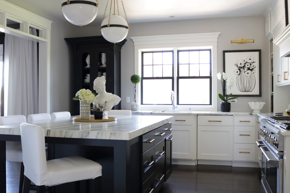 Black Island with Parsons Leg - Victorian - Kitchen - Milwaukee - by ...