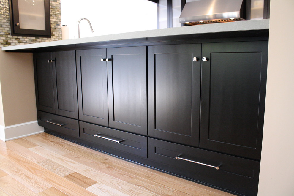 Black Lacquer Kitchen - Contemporary - Kitchen - Los Angeles - by ...