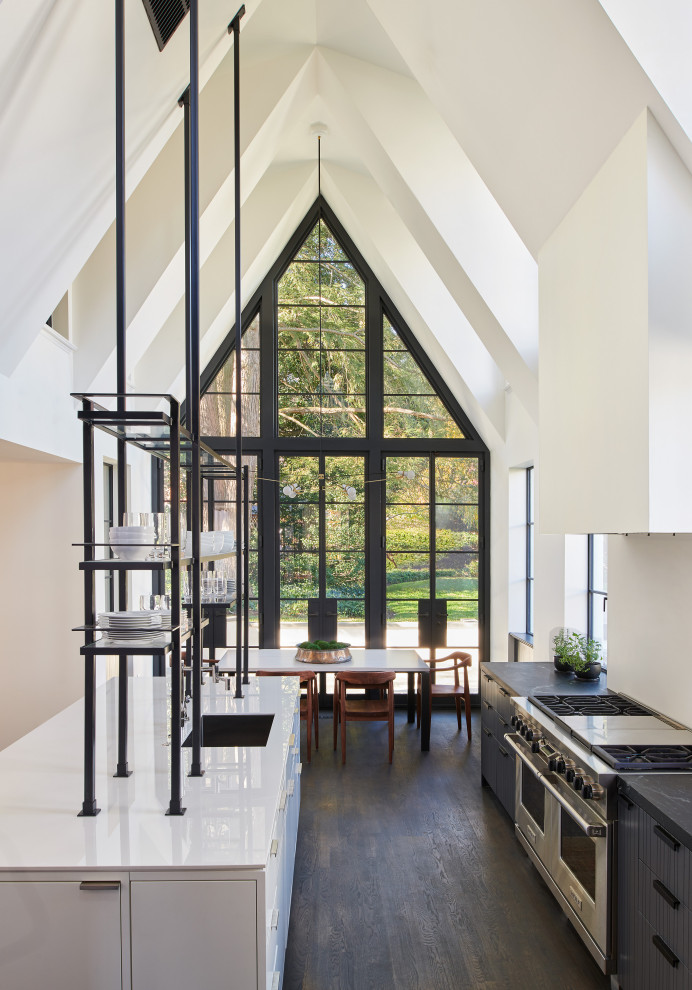 Black Metal White Plaster - Modern - Kitchen - DC Metro - by Donald ...