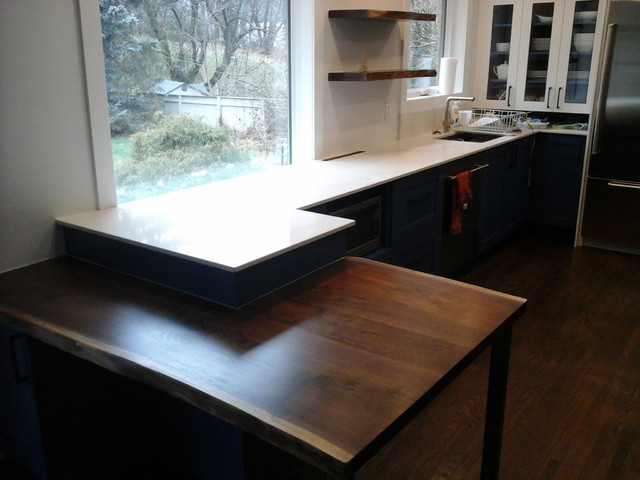 Black Walnut Kitchen Countertop - Rustic - Kitchen - Toronto - by Roca ...