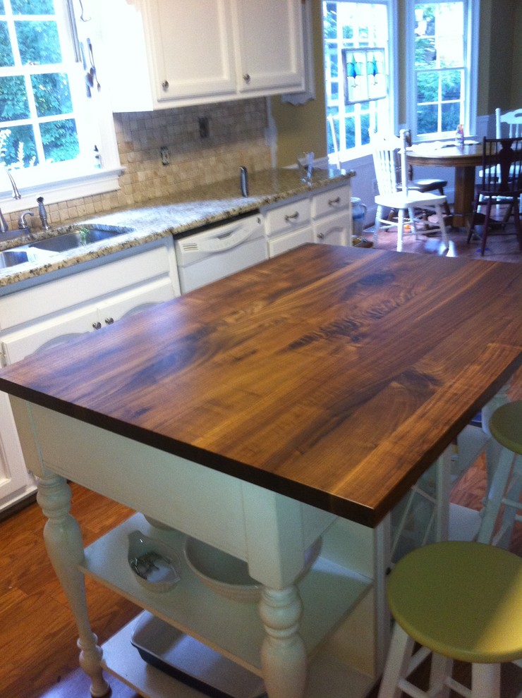 Black Walnut Wood Countertops - Traditional - Kitchen - Atlanta - by ...