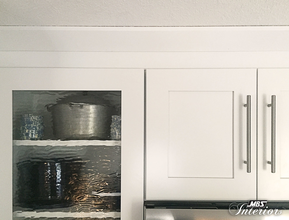 Blue Accent Kitchen - Transitional - Kitchen - Other - by MBS Interiors ...