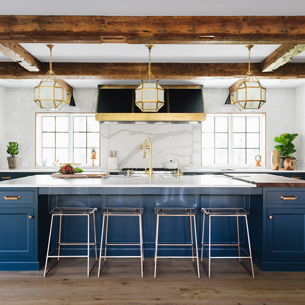 Blue and Bright Dutch Colonial - Traditional - Kitchen - Grand Rapids ...
