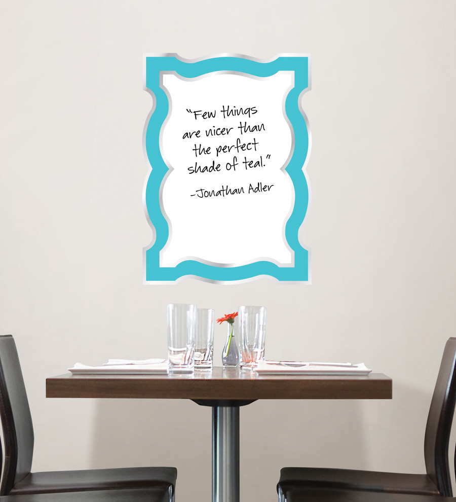 Blue Enamel Dry-Erase Board by Jonathan Adler for WallPops - Kitchen ...
