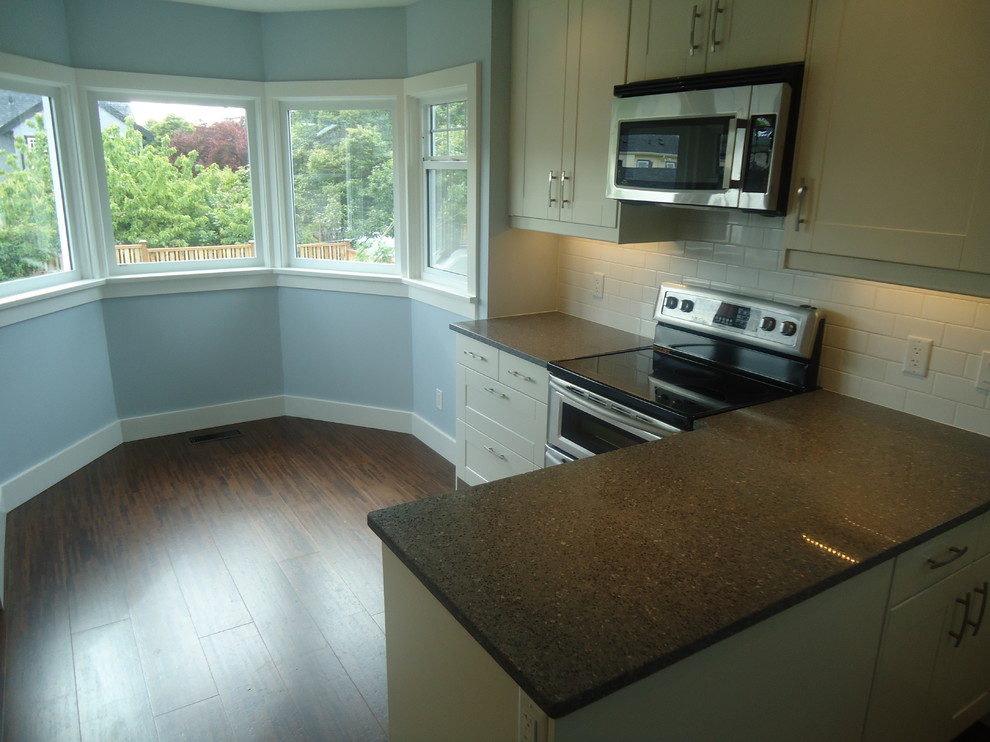 Blue/Grey Quartz - Contemporary - Kitchen - Vancouver - by BG Granite ...