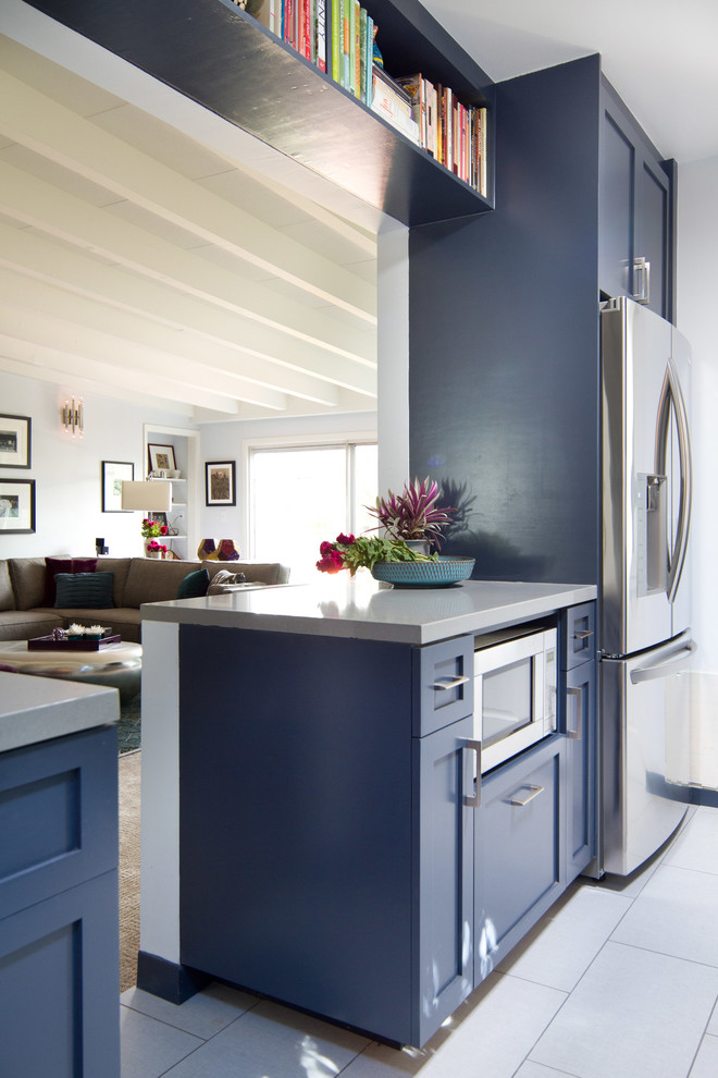 Blue Kitchen - Contemporary - Kitchen - Los Angeles - by A.S.D ...