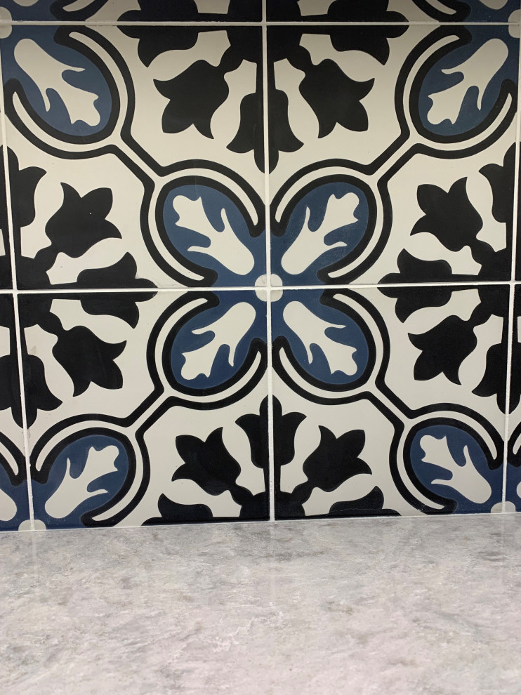 Blue + Smoke Stain Kitchen - Transitional - Kitchen - Chicago - by ...