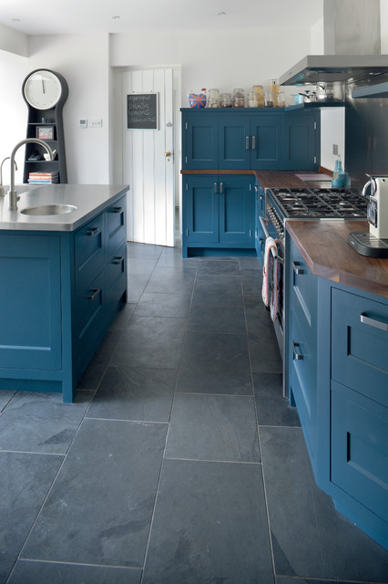 Blue Steel Kitchen - Contemporary - Kitchen - Surrey - by Figura ...
