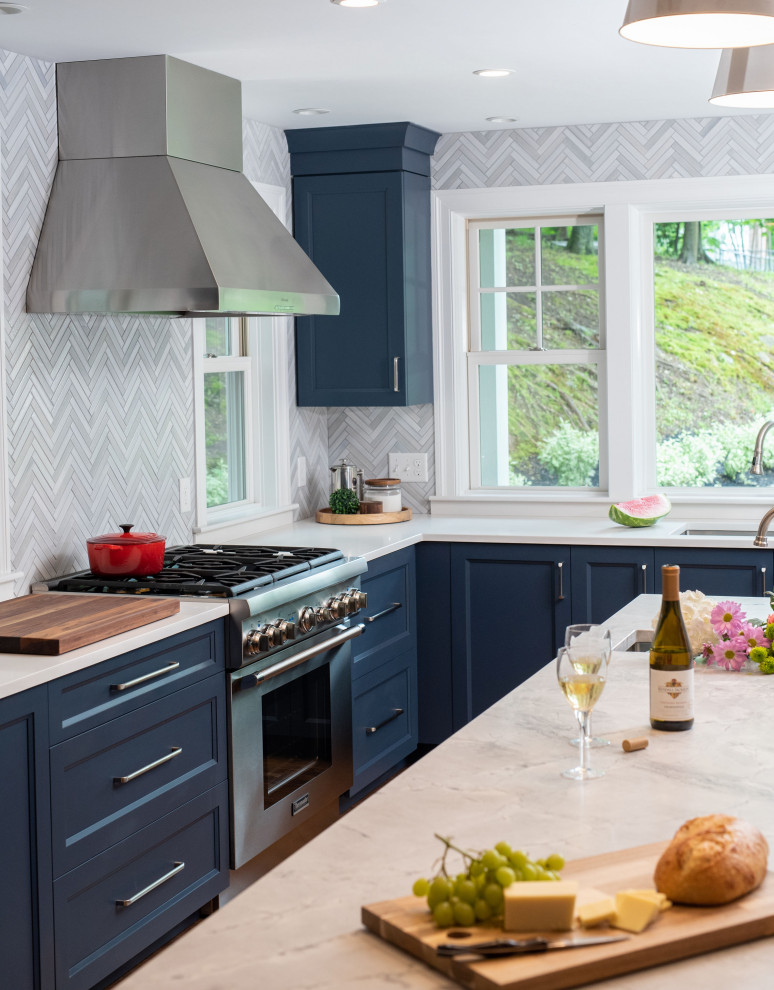 Blue Winchester Kitchen - Traditional - Kitchen - Boston - by Right ...