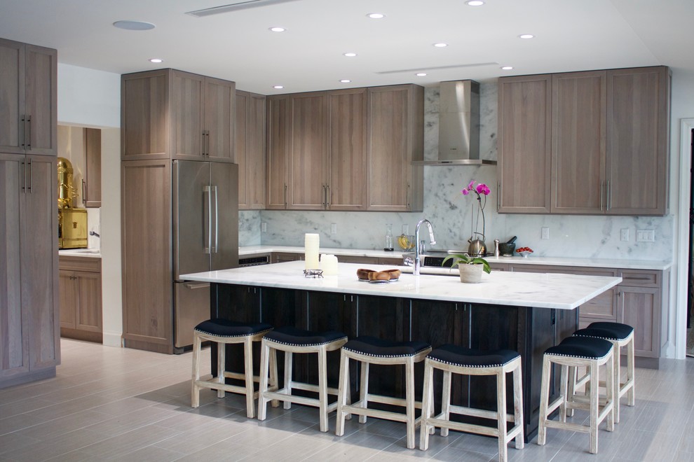 Boca Raton Coastal Modern Kitchen - Transitional - Kitchen - Miami - by ...