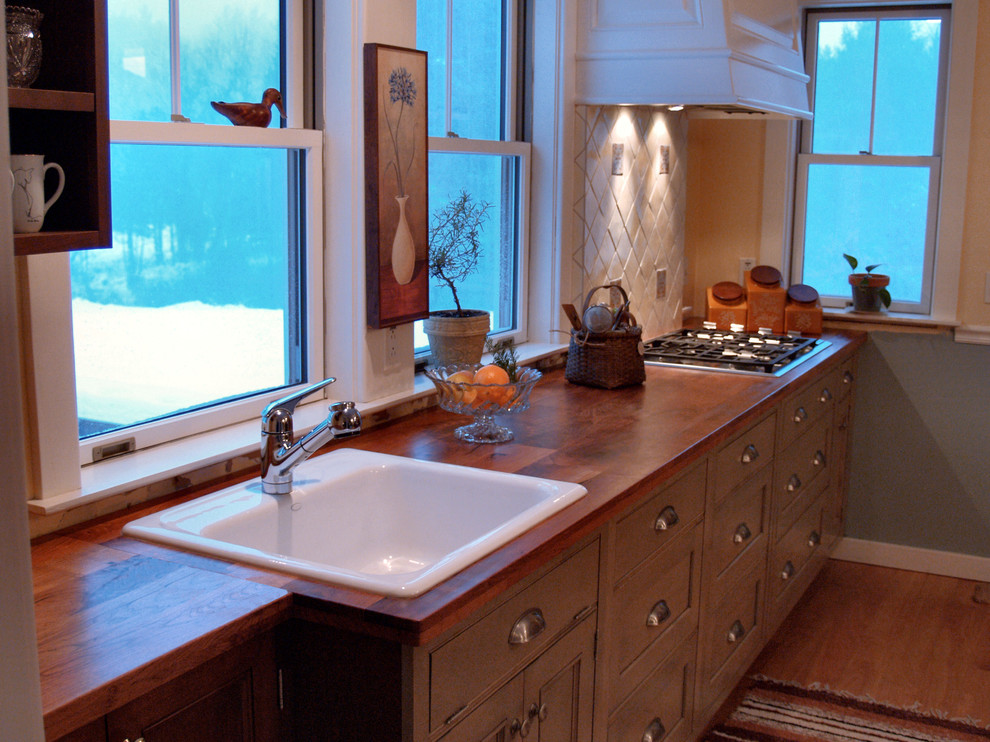 Boston Kitchen with Texas Mesquite Countertops - Traditional - Kitchen ...