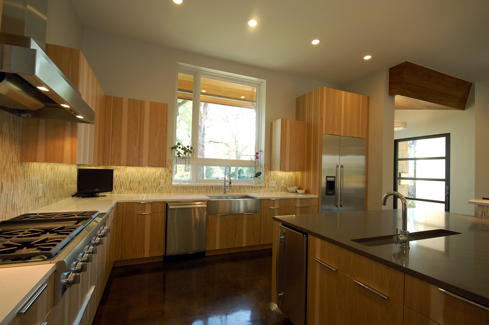 Bowman Residence Kitchen - Contemporary - Kitchen - Austin - by Cornerstone Architects | Houzz