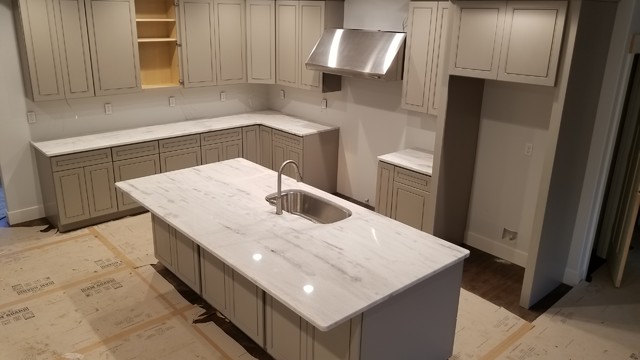 "Branco White" Granite Countertops - Kitchen - Seattle - by Tops Solid ...