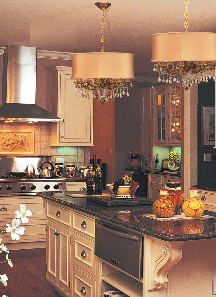 Brentwood Crystal Chandelier in Kitchen - Traditional - Kitchen - New ...