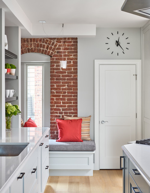Brick & Beam Loft Kitchen - Classique Chic - Cuisine - Boston - par ...