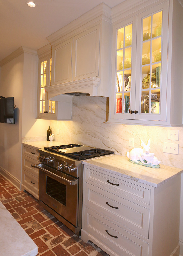 Brick Floor and Deatiled Design Give Big Impact to Small Space ...