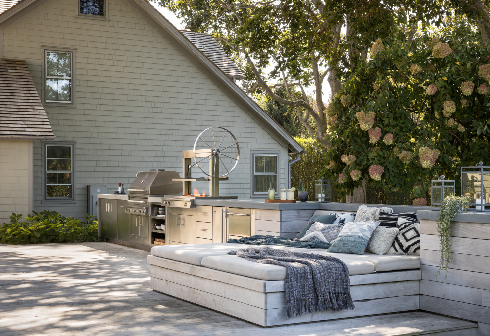 Bridgehampton, NY - Outdoor Kitchen - Transitional - Kitchen - New York ...