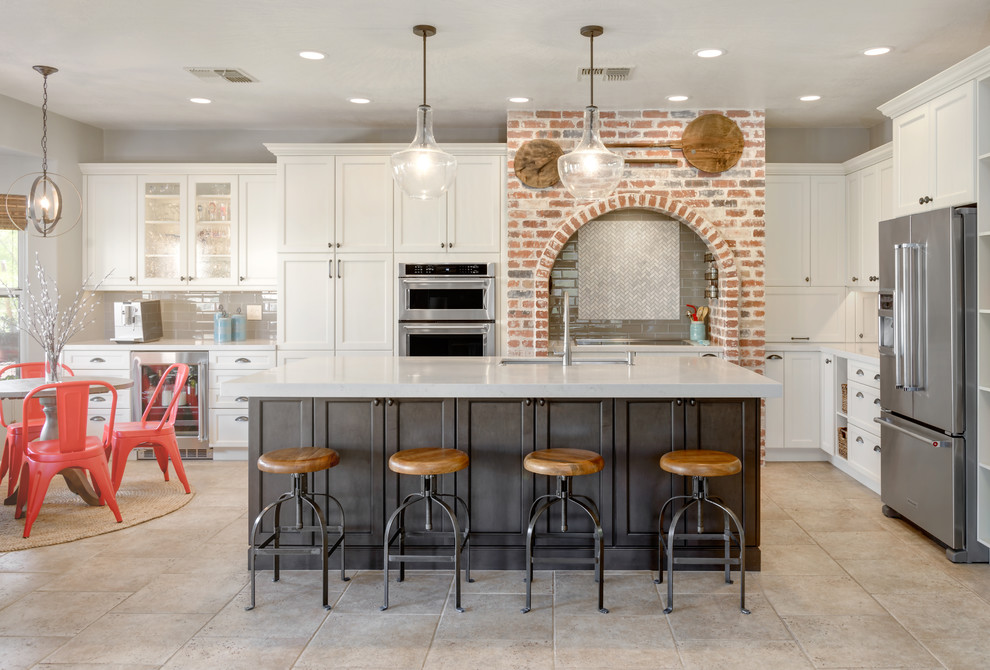 Bright and Cheery Kitchen - Transitional - Kitchen - Phoenix - by ...