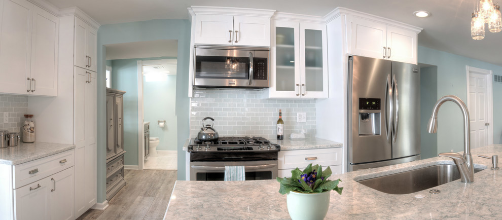 Bright Traditional Kitchen and Bathroom Remodel - Transitional ...