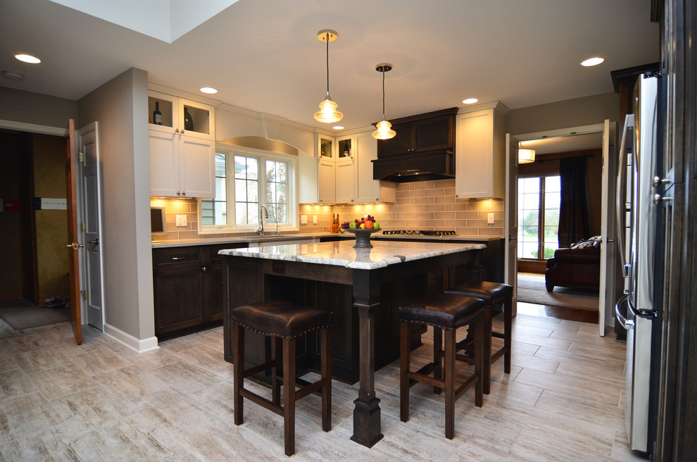 Brookfield Kitchen and Dining Room - Transitional - Kitchen - Milwaukee ...