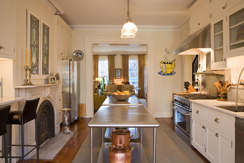 Brooklyn Townhouse Living Spaces - Traditional - Kitchen - New York ...