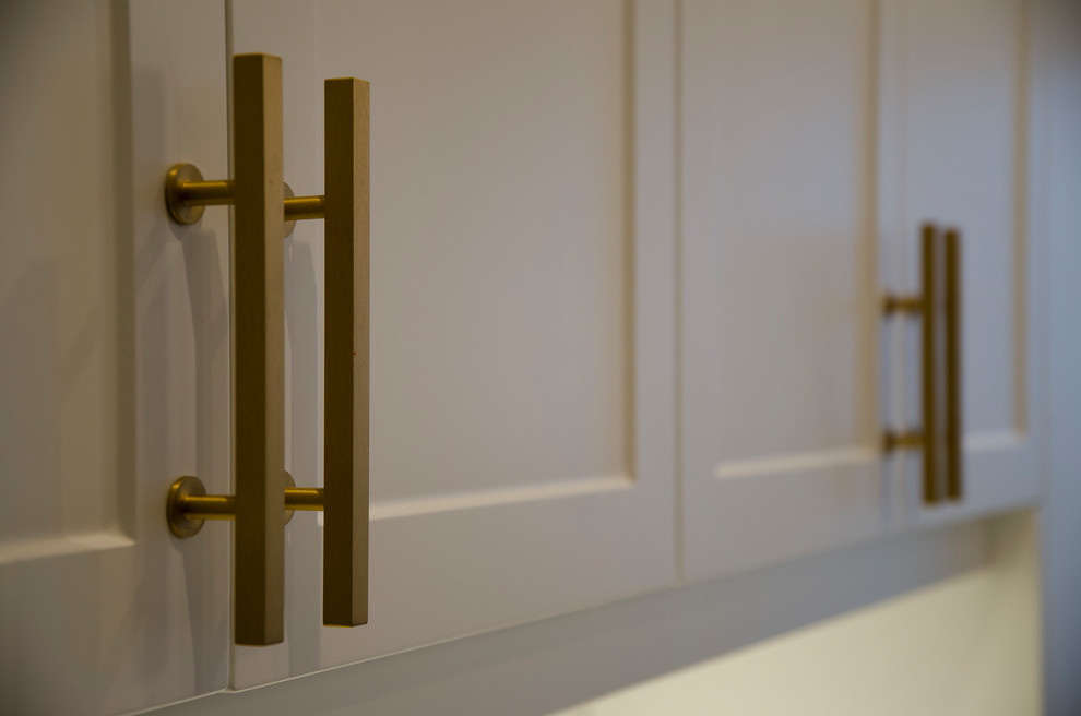 Brushed Brass Hardware Detail - Transitional - Kitchen - Toronto - by ...