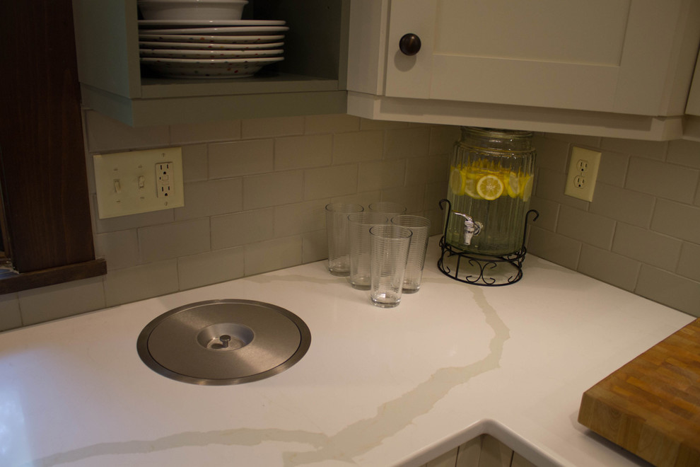 Built in Compost Bucket - Transitional - Kitchen - Bridgeport - by ...