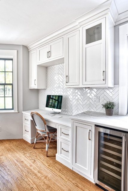 Built-In Desk - Traditional - Kitchen - New York - by Kitchen ...