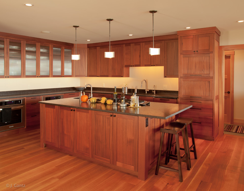 Burlington Vermont Lakefront House - Rustic - Kitchen - Burlington - by ...