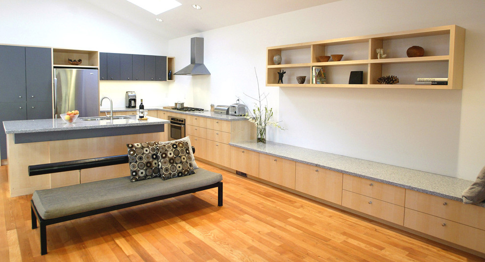cabinets in quarter sawn fsc certified maple - Contemporary - Kitchen ...