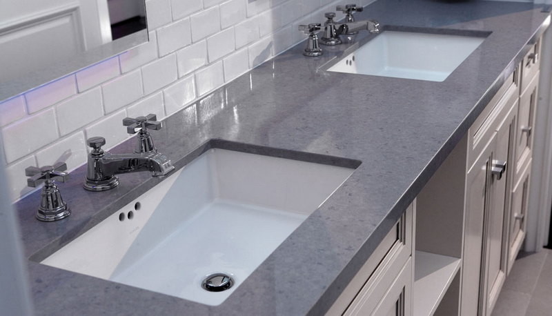 Caesarstone 4030 Oyster quartz - コンテンポラリー - キッチン - ロンドン - Mkw Surfaces ...