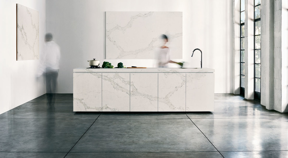 Caesarstone 5131 Calacatta Nuvo quartz - Contemporary - Kitchen ...