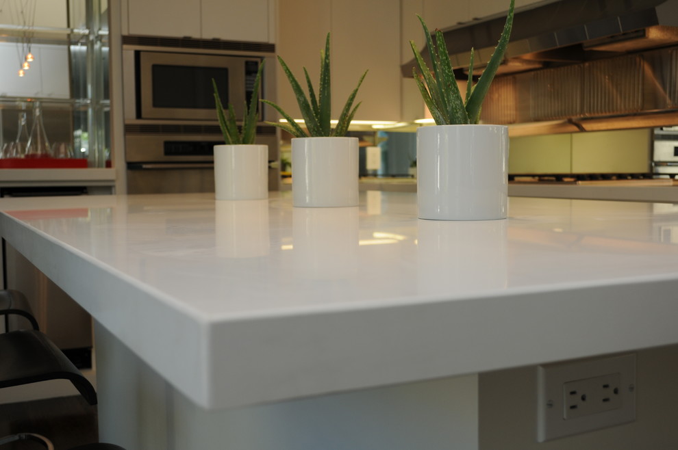 Caesarstone Blizzard : 2141 - Contemporary - Kitchen - Dallas - by ...