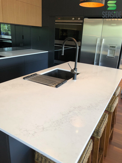 Caesarstone Calcutta Nuvo Dark Kitchen - Modern - Kitchen - Sydney - by ...