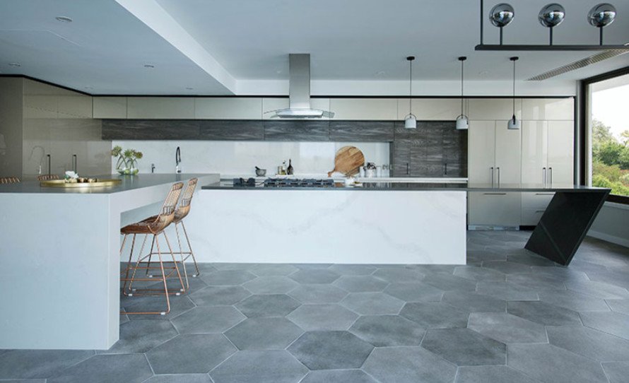 Caesarstone Raw Concrete, Emperadoro, Calacatta Nuvo & Statuario ...