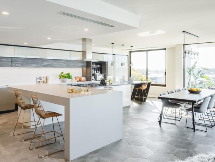 Caesarstone Raw Concrete, Emperadoro, Calacatta Nuvo & Statuario ...