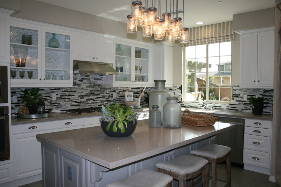 Caesarstone Shitake Kitchen Countertop - Traditional - Kitchen - Orange ...